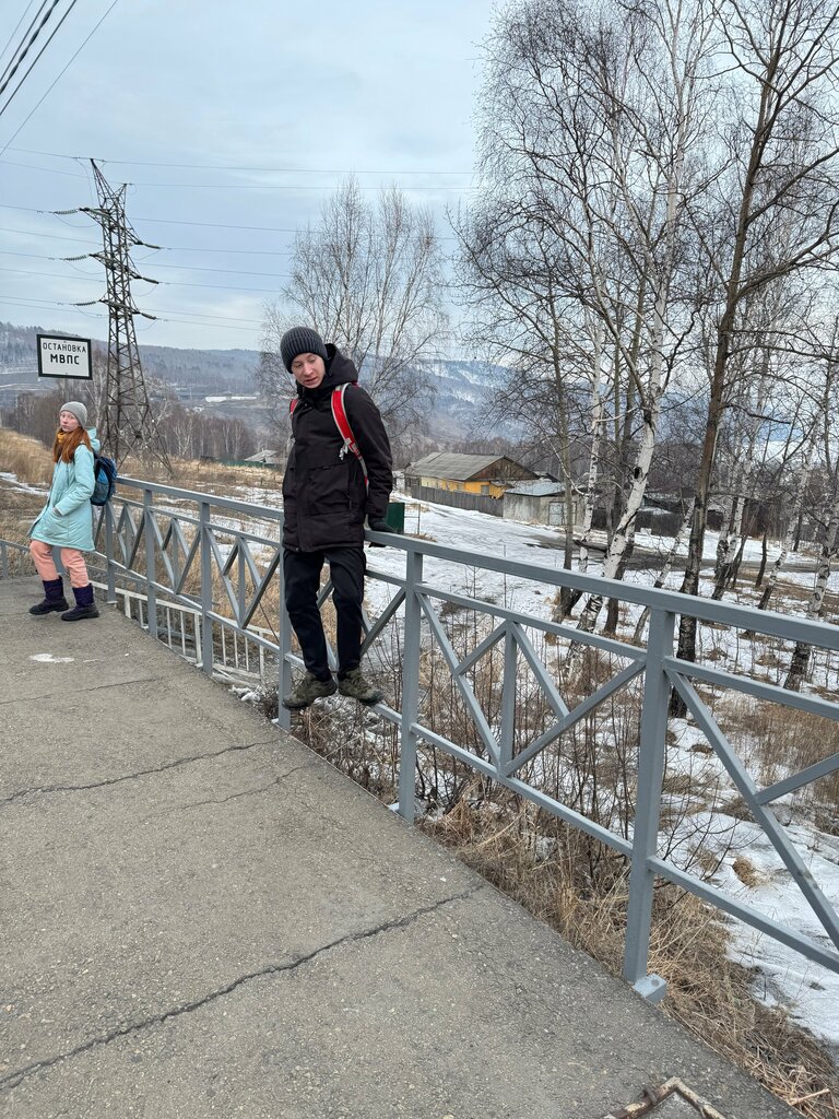 Tren istasyonu Чёртова Гора, İrkutskaya oblastı, foto