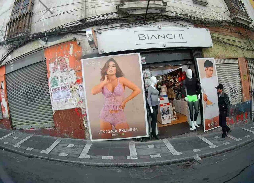 Giyim mağazası Bianchi, La Paz, foto