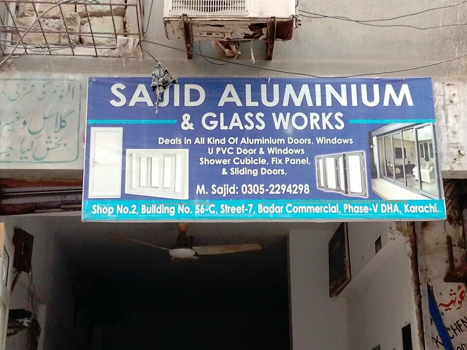 Pencere üretim, satış ve montaj firmaları Sajid aluminum and glass works, Karaçi, foto