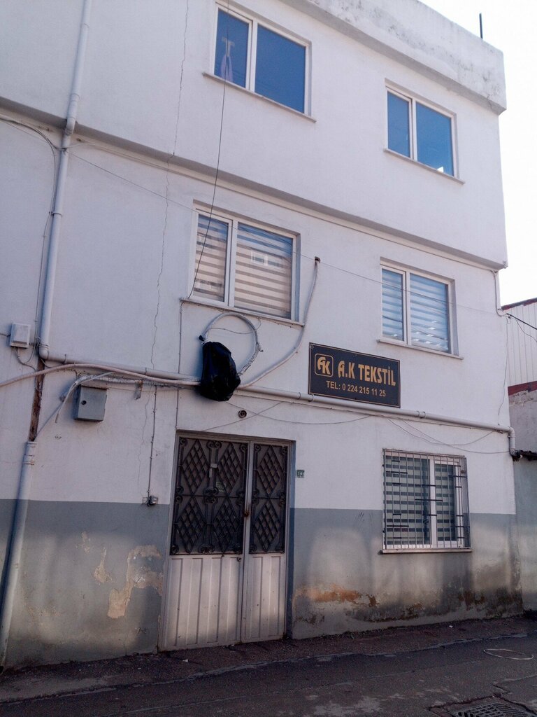 Tekstil fabrikaları A. K Tekstil, Bursa, foto