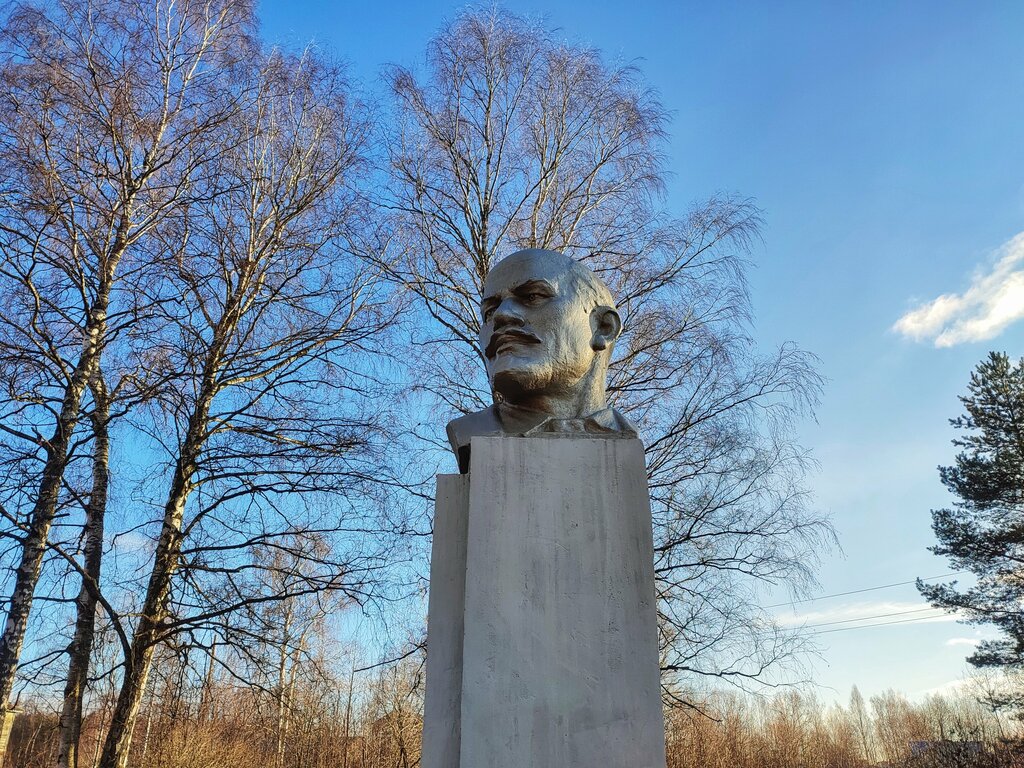 Anıt, heykel Ленин, Vologodskaya oblastı, foto