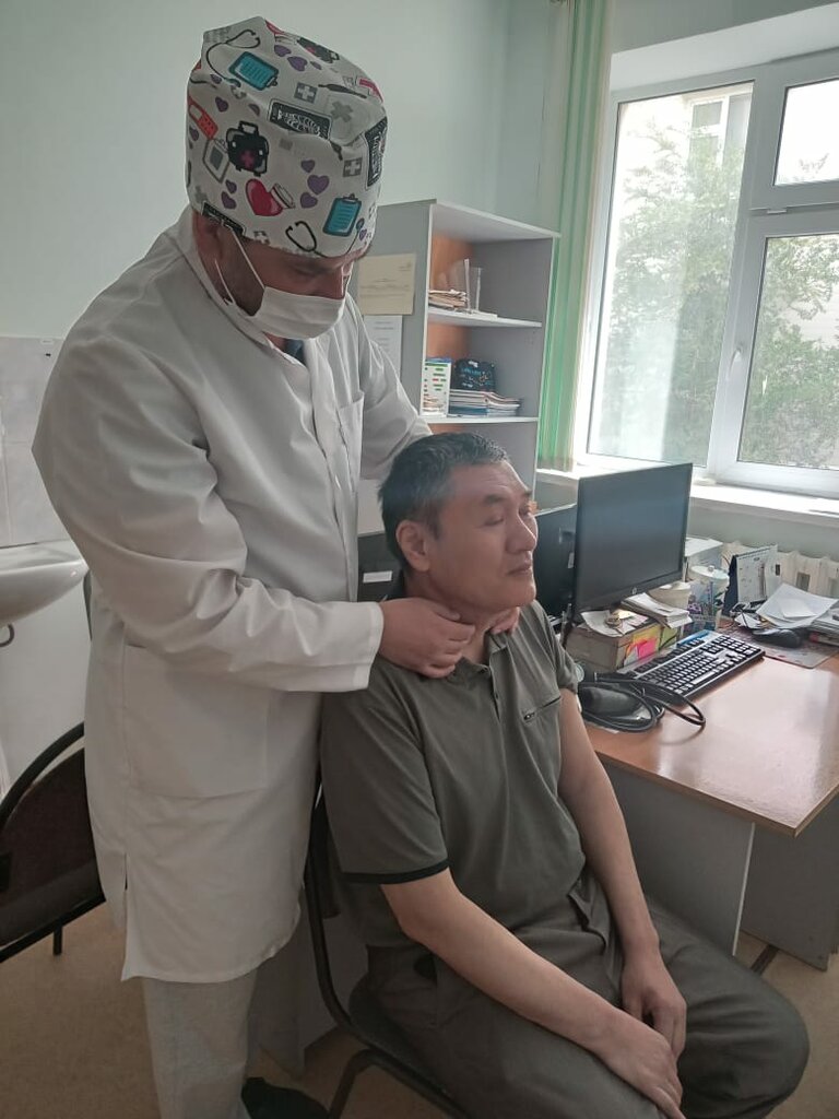 Hastaneler Akzhar Central District Hospital, Kuzey Kazakistan eyaleti, foto