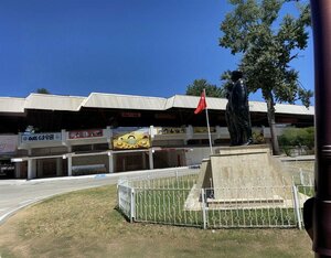 Pehlivan Heykeli Kurtdereli Kel (Edirne, Edirne Merkez, Yeniimaret Mah.), anıt, heykel  Edirne'den