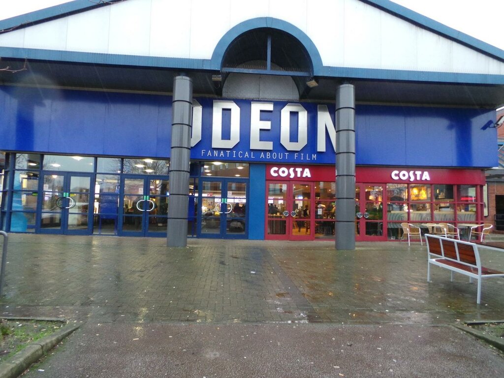 Kahve dükkanları Odeon Preston, İngiltere, foto