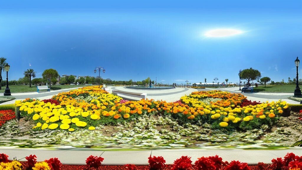 Park, sokak heykeli Kirazlı Kız Heykeli, Süleymanpaşa, foto