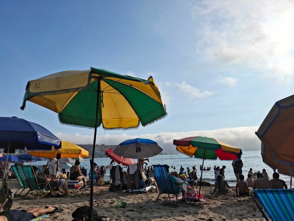 Plaj Las Sombrillas Beach, Lima, foto