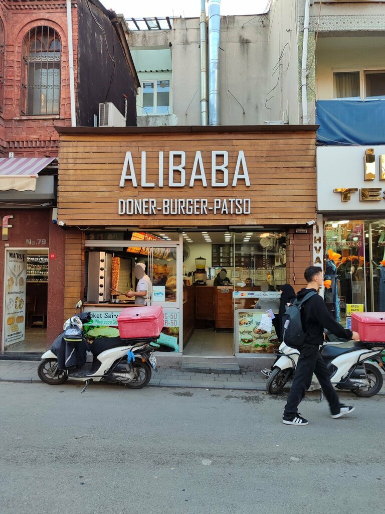Fast food Alibaba Döner-Burger-Patso, İstanbul, foto