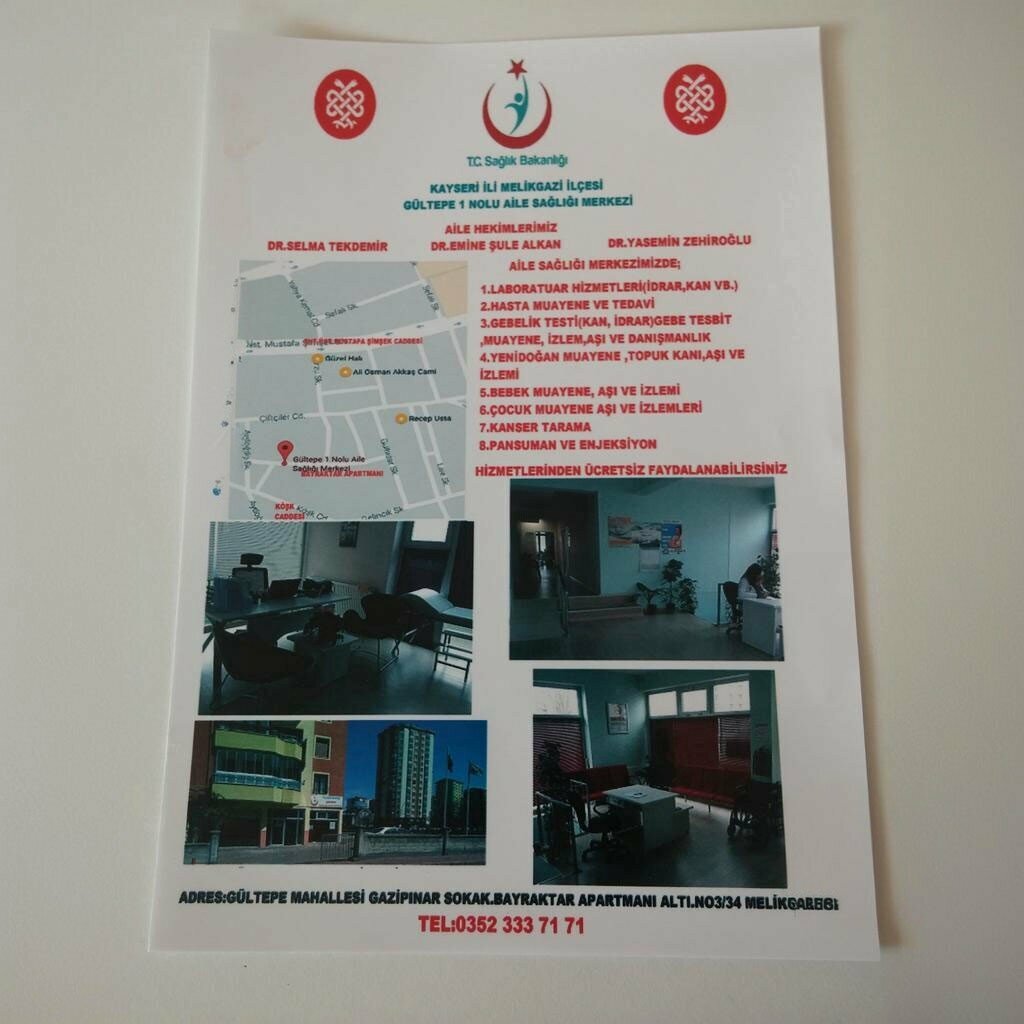 Poliklinikler Gültepe 1 Nolu Aile Sağlığı Merkezi, Kayseri, foto