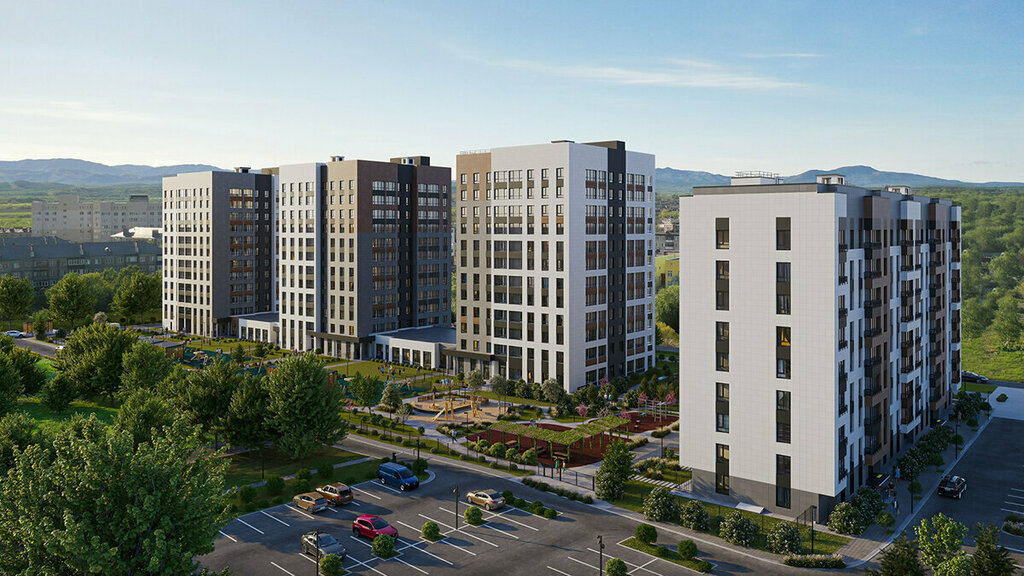 Konut blokları Верба, Sakhalinsk, foto