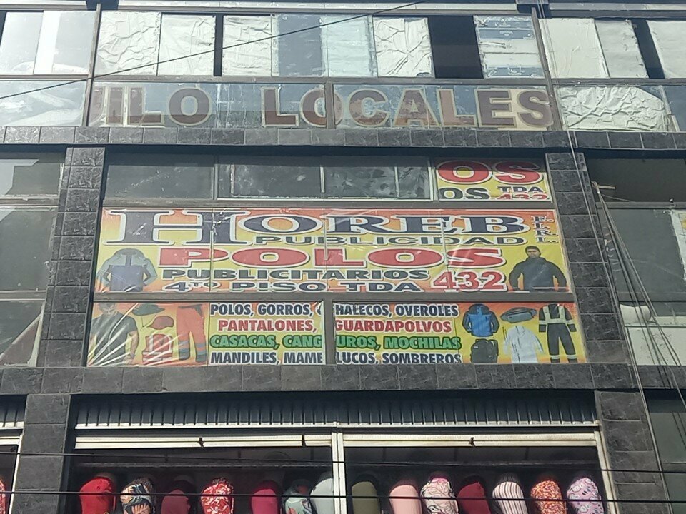 Dış giyim mağazası Horeb Advertising Polos, Lima, foto