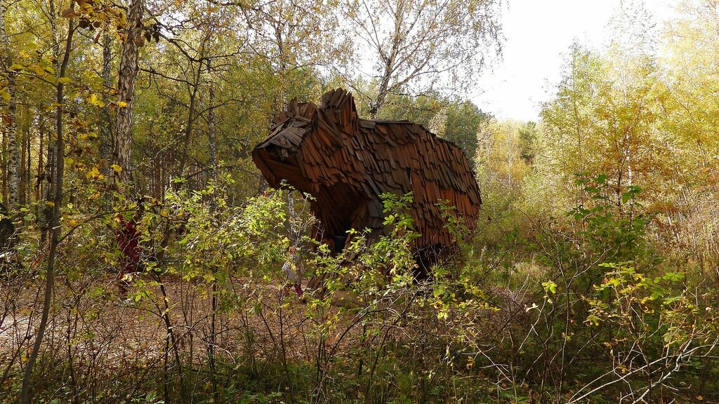 Dekorasyon ve süsleme, onur panosu Bear, Tiumen, foto