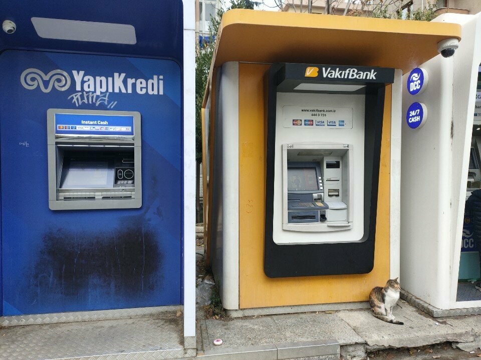 ATM'ler Vakıfbank ATM, İstanbul, foto