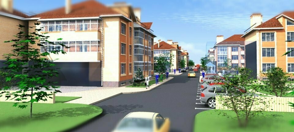 Konut blokları Южный городок, Krasnodarski krayı, foto