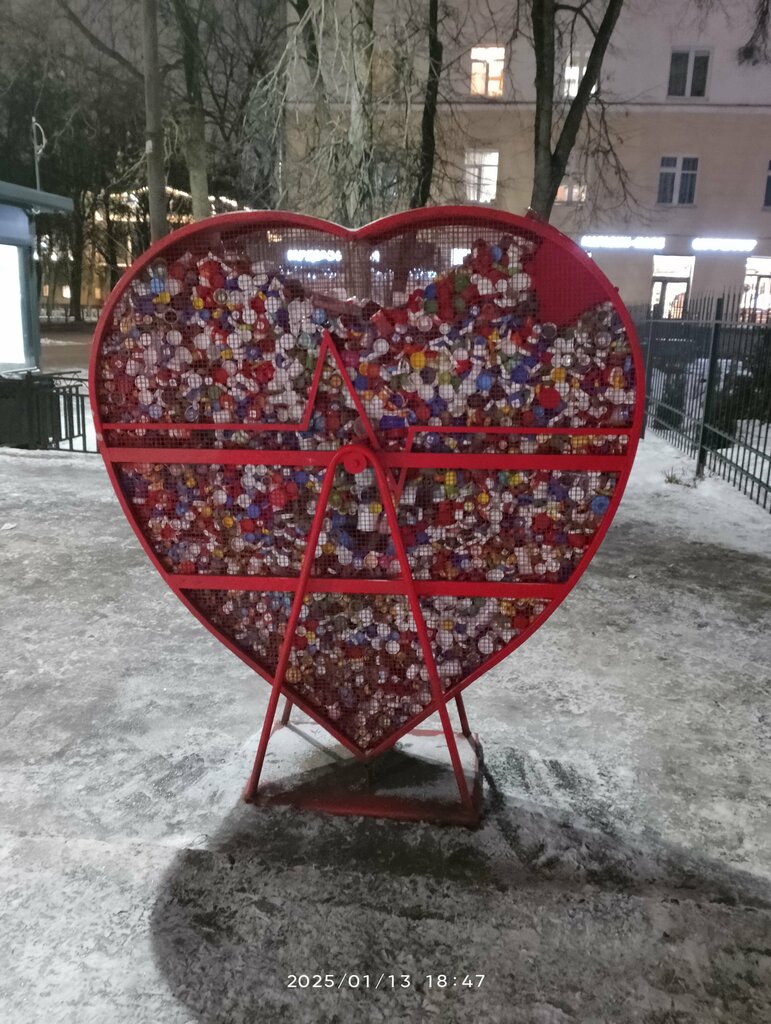 Hayırsever konteyner Сердечные крышечки, Velikiy Novgorod, foto