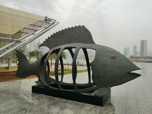 Fish (Al Khan, Al Khalidiah, Sharjah), park, sokak heykeli  Sharjah'tan