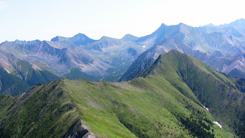 Dağ geçidi Аршанский перевал, Buriatya, foto
