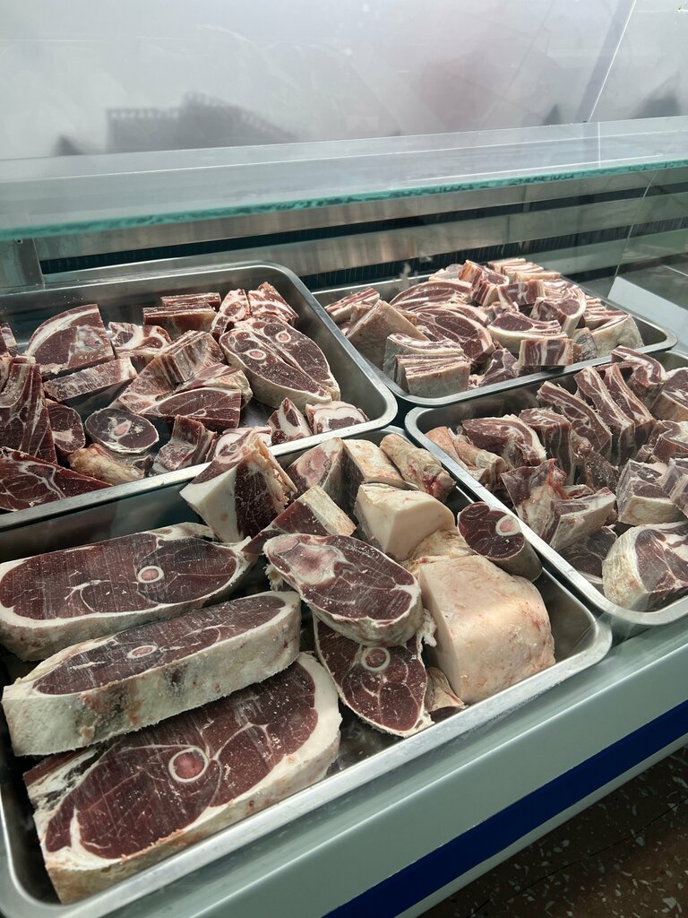 Kasap, şarküteri Мясо, Karağandı eyaleti, foto