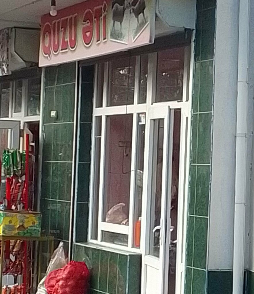 Kasap, şarküteri Ət dükanı, Mingeçevir, foto