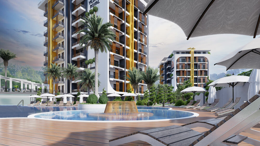 Konut blokları Yildirim Royal, Alanya, foto