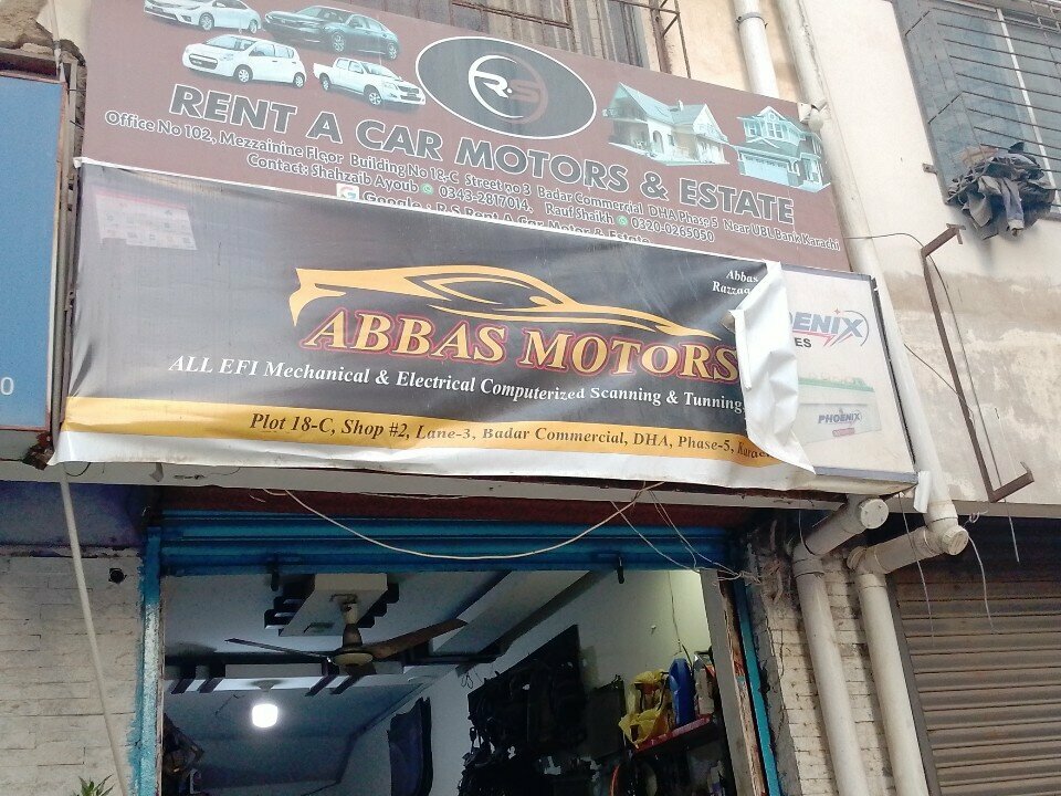 Otomobil servisi Abbas motors, Karaçi, foto