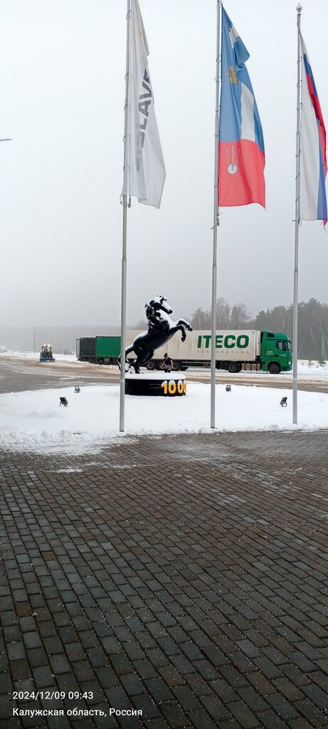 Park, sokak heykeli Конти лошадь, Kalujskaya oblastı, foto