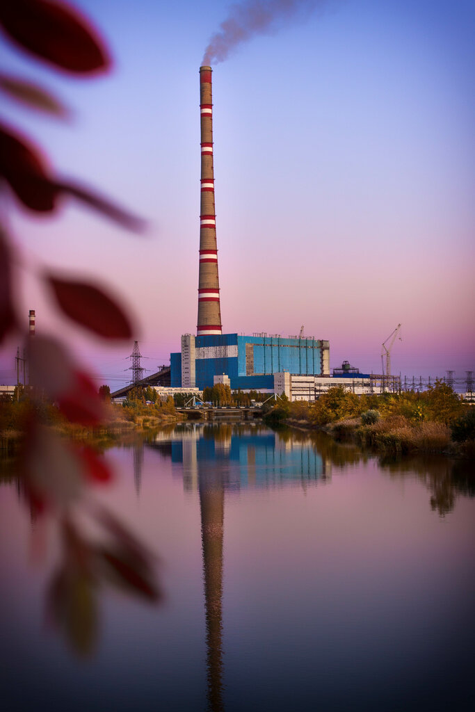 Elektrik santrali Ekibastuz Gres-2, Pavlodar eyaleti, foto