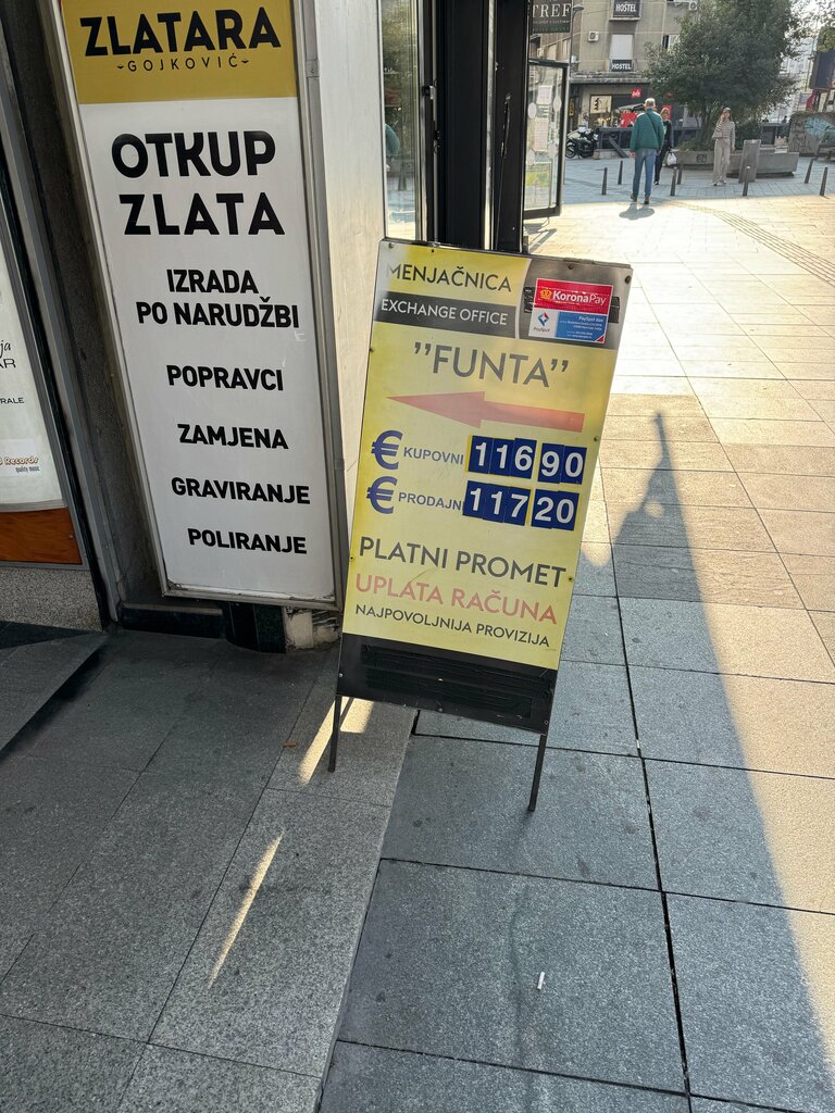 Döviz büroları Funta, Belgrad, foto