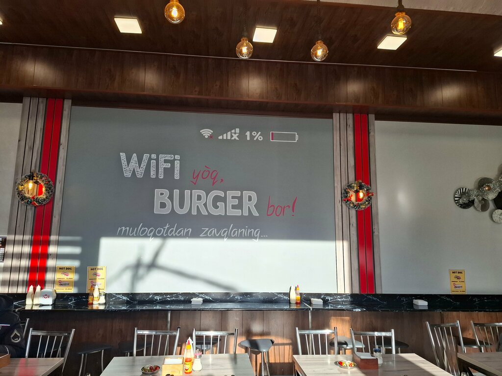 Fast food Wifi Burger, Taşkent, foto