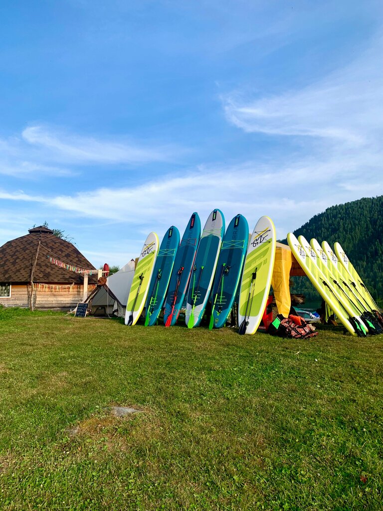 Kürek sörfü Sup-boarding, Altay Cumhuriyeti, foto