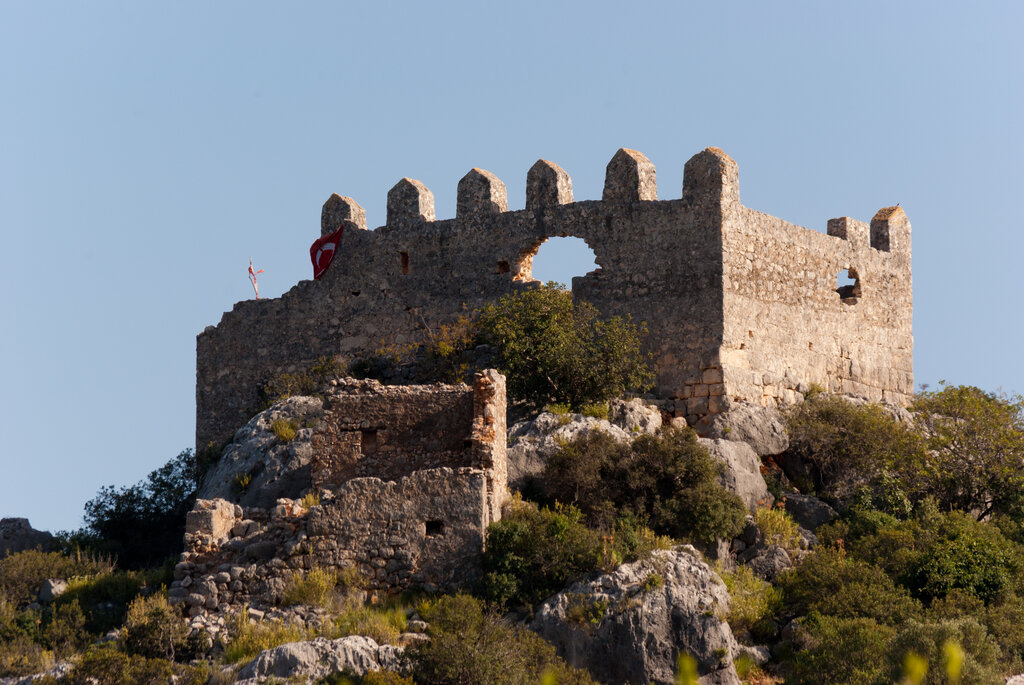 Turistik yerler Roma Kalesinin Kalıntıları, Demre, foto