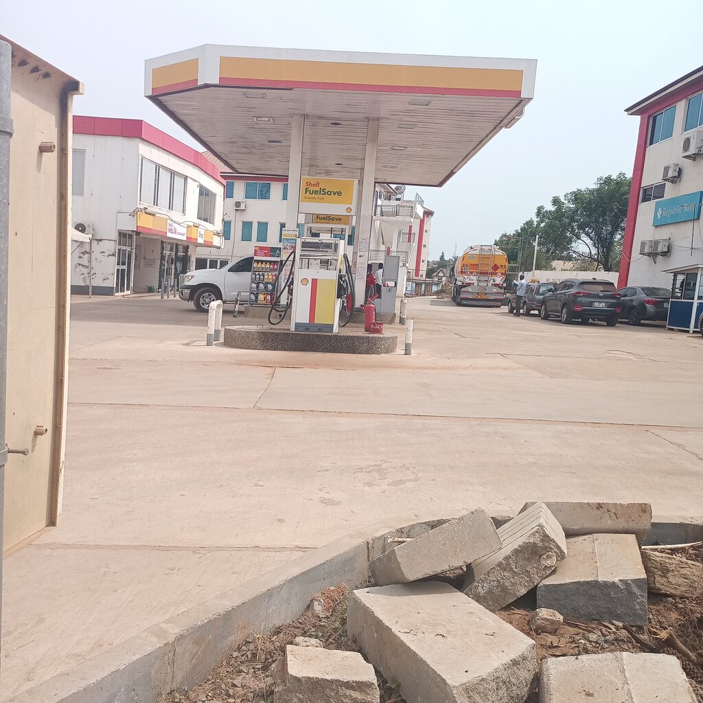 Benzin istasyonu Shell Filing Station, Dünya, foto