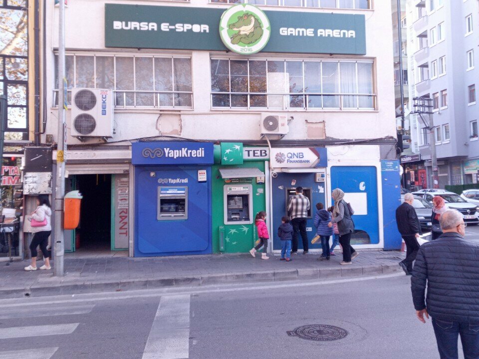 ATM'ler Qnb Finansbank ATM, Bursa, foto