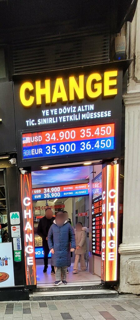 Döviz büroları Change Exchange, İstanbul, foto