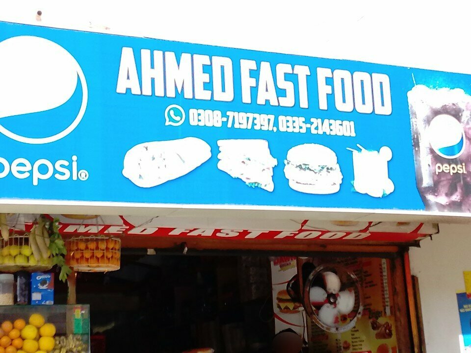 Kafe Ahmed fast food, Karaçi, foto