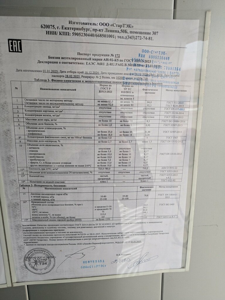 Benzin istasyonu АЗС-робот V&v, Perm, foto