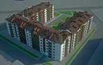 МКР. Новый город, поз. 16 (ulitsa Bilara Kabaloyeva No:12), konut blokları  Vladikavkaz'dan