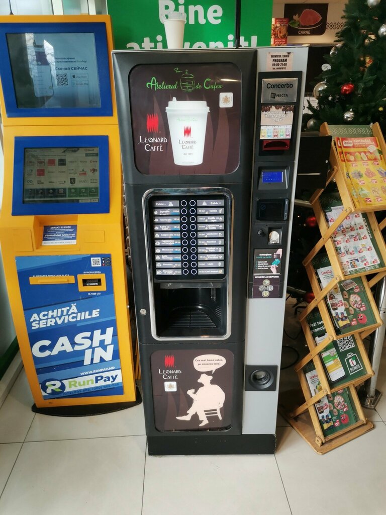 Kahve otomatı Necta, Kişinev, foto