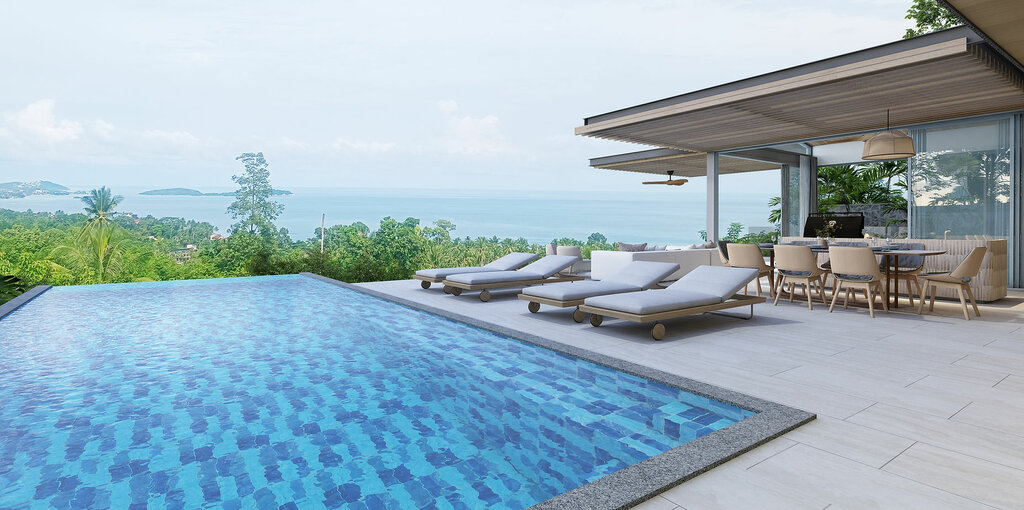 Konut blokları Sense 8 Seaview Villas, Samui, foto
