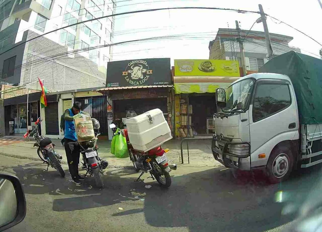 Kasap, şarküteri La vaca loca, Cochabamba, foto