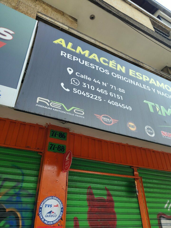 Motosiklet yedek parçaları Auteco Spare Parts Distributor Espamotos, Medellin, foto