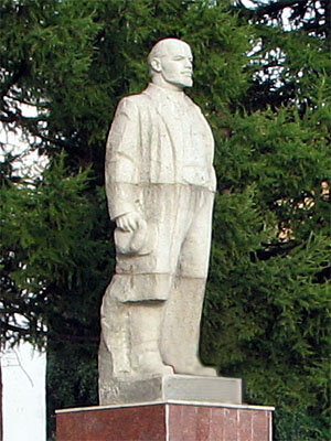 Anıt, heykel В.И. Ленин, Kondopoga, foto