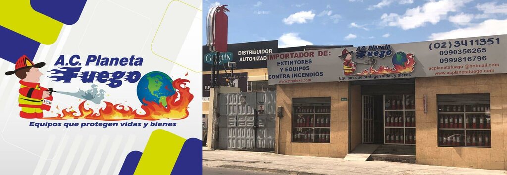 Yangın ekipmanları A. C Planeta Fuego, Kito, foto