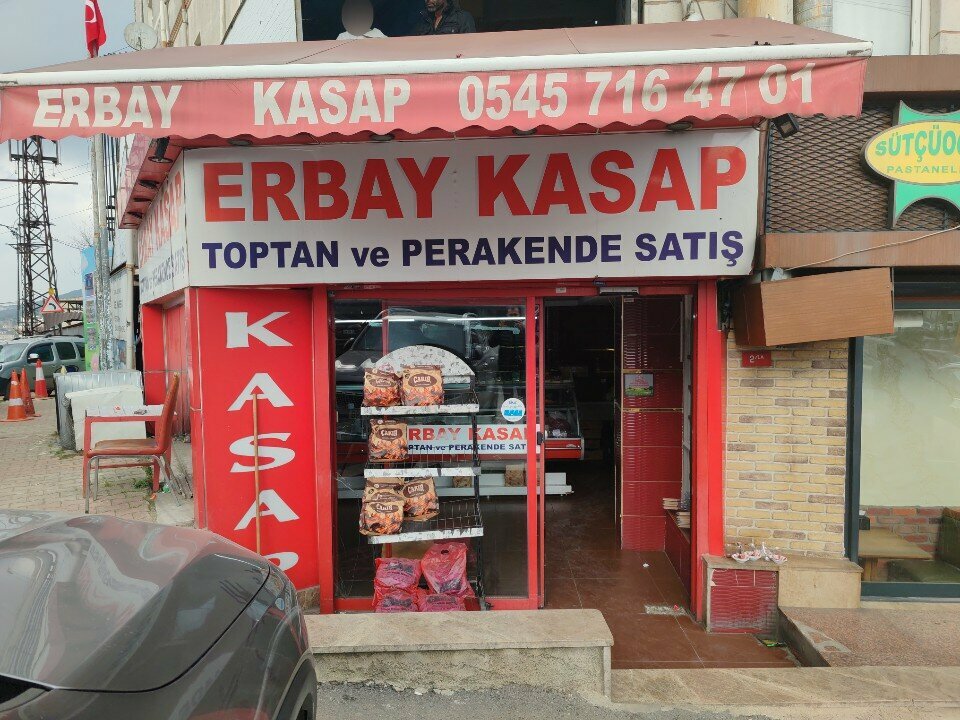 Kasap, şarküteri Erbay Kasap, İstanbul, foto
