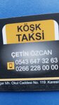 Köşk Taksi (Balıkesir, Karesi, Toygar Mah., 23047. Sok.), taksi durağı  Balıkesir'den