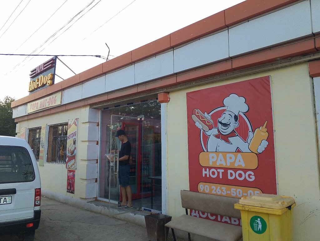 Fast food Papa Hotdog, Nukus, foto