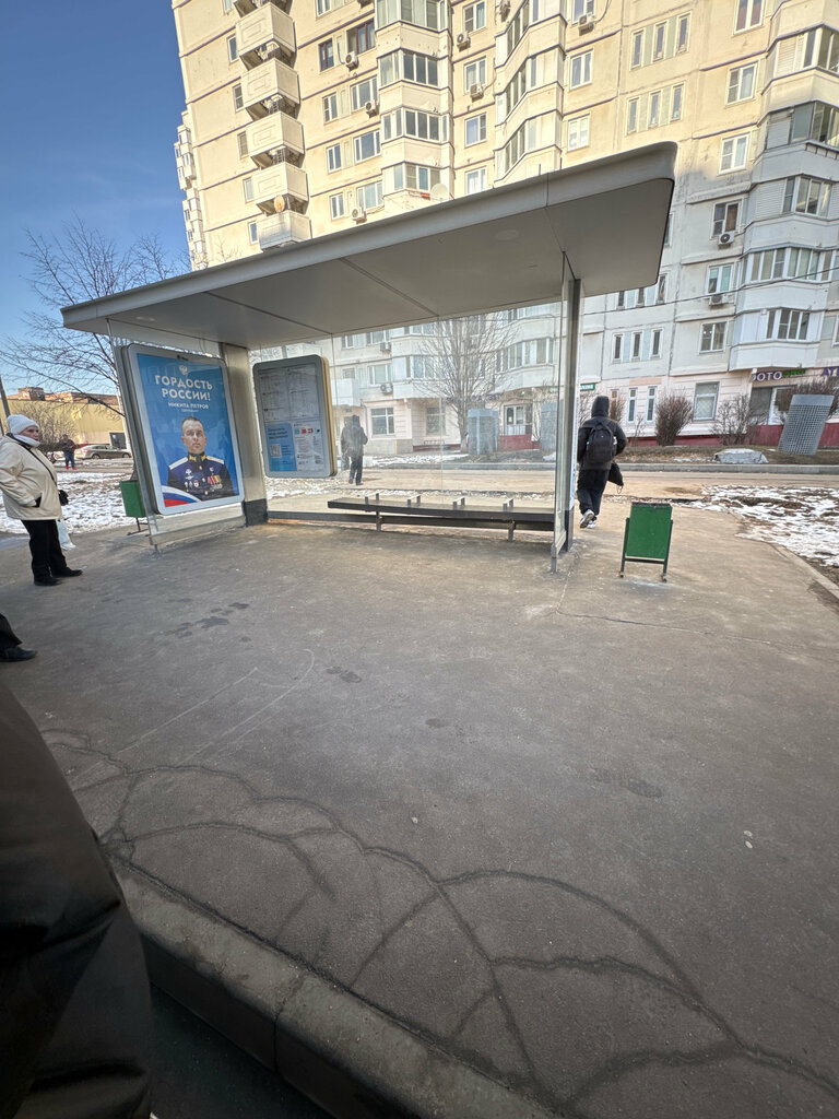 Toplu taşıma durağı 3rd Microdistrict of Sev.Butovo, Moskova, foto