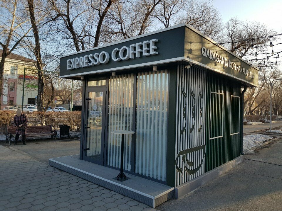 Kahve dükkanları Expresso coffee, Karağandı, foto