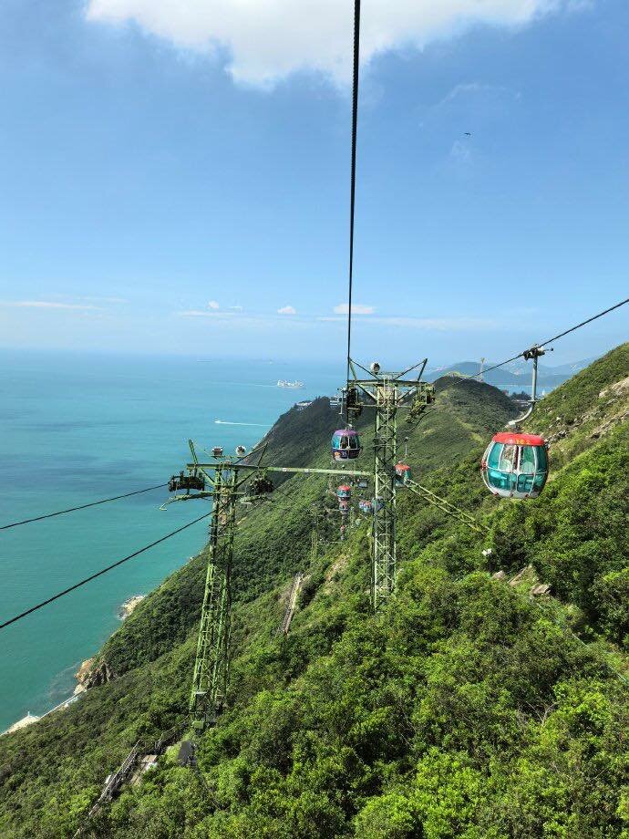 Dağ zirvesi Brick Hill 284 metres, Hong Kong, foto