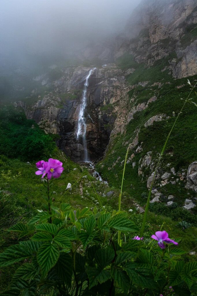 Şelale Водопад Жигинжи-Су, Kabardino‑Balkarya, foto