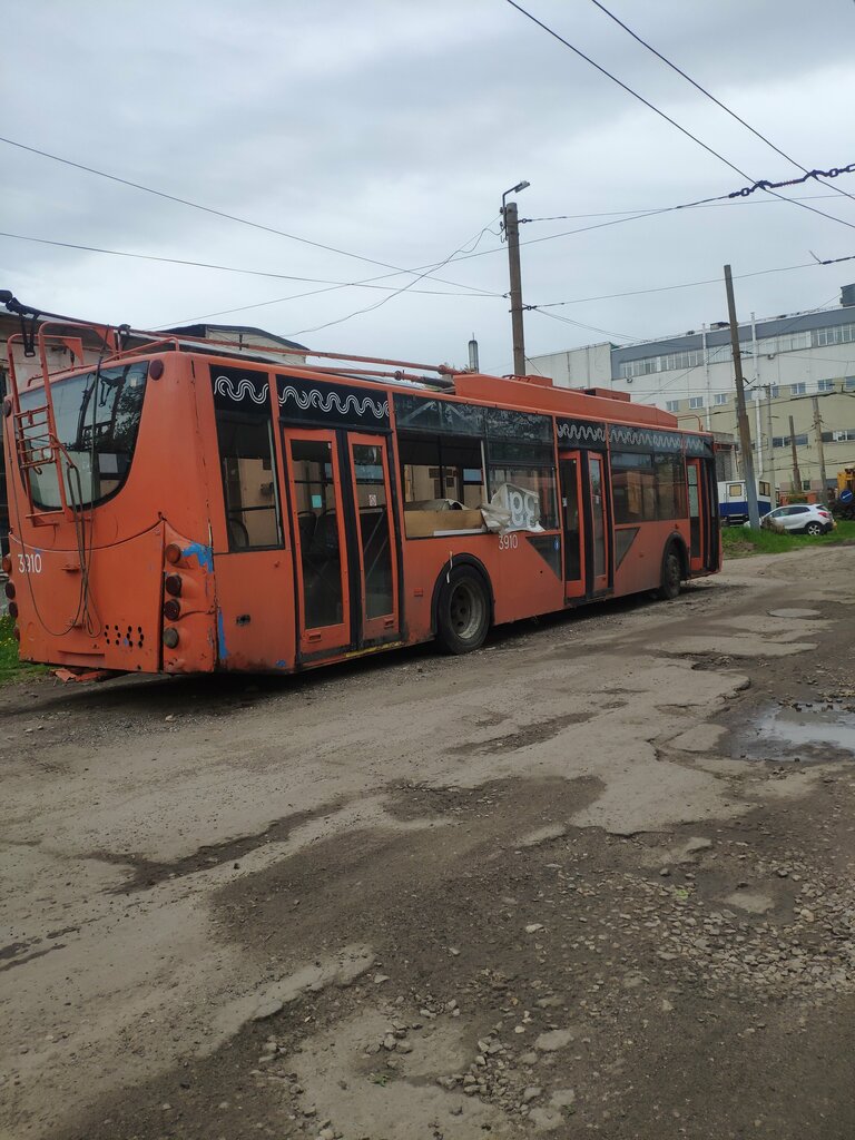 Troleybüs otoparkı Trolleybusnoye depo № 2, Nijni Novgorod, foto